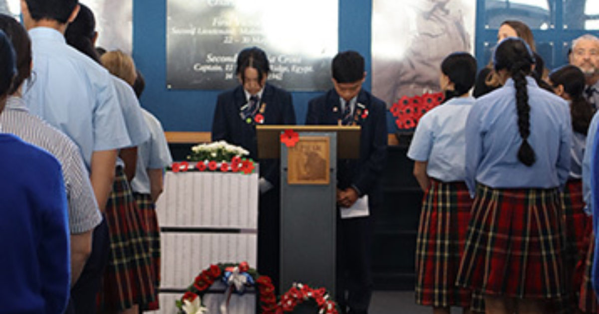 Upham House ANZAC Assembly 2021 - Macleans College
