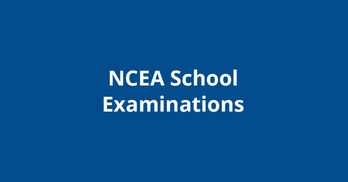 NCEA School Examinations - Macleans College