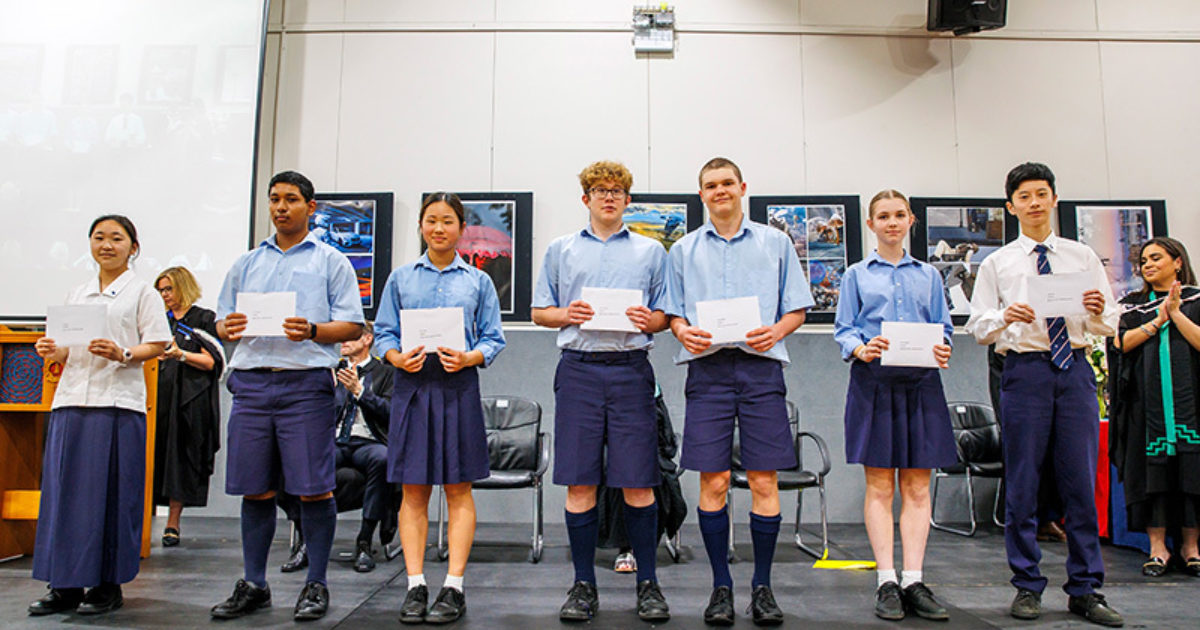 Distinction Awards at Year 9 and 10 Prizegiving 2022 - Macleans College