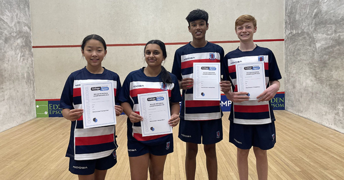 First placings achieved at Individual Squash Competition - Macleans College