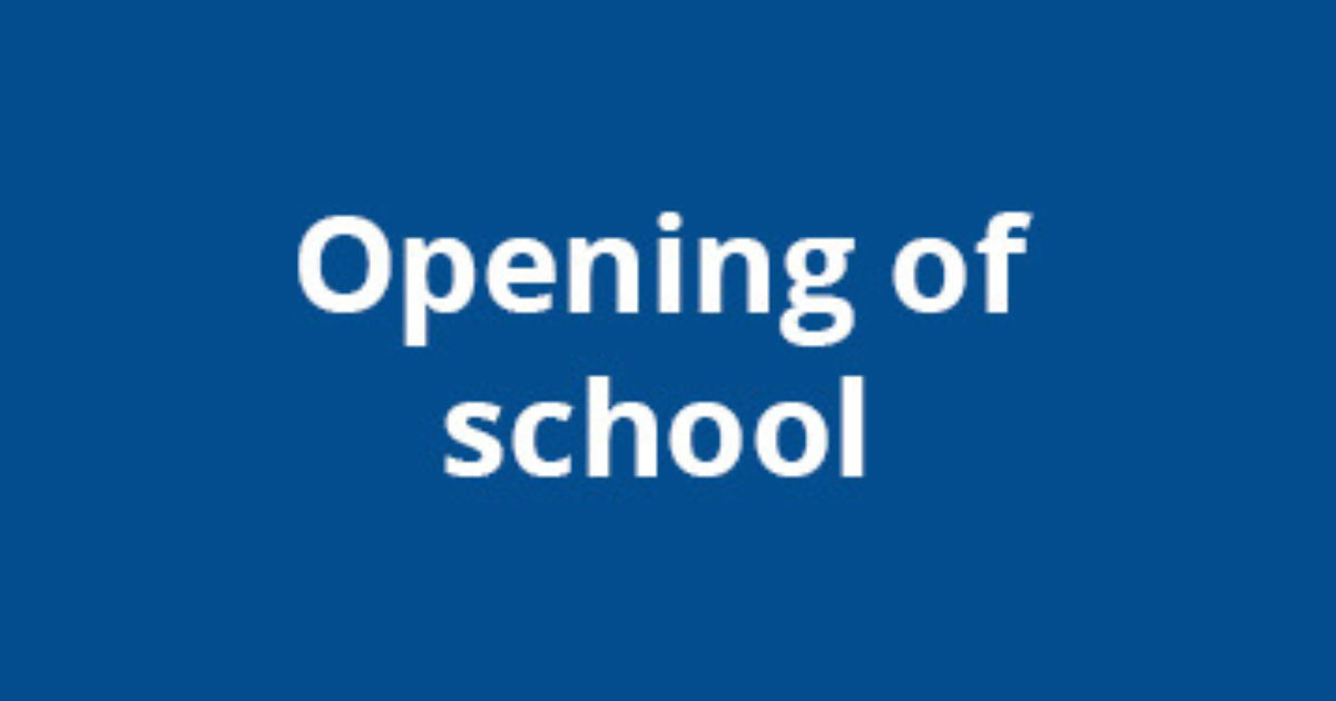 Opening of school - UPDATED 6.40 pm - - Macleans College
