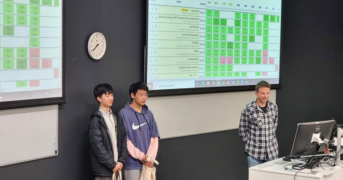 Historic result for Macleans College at the New Zealand Programming ...