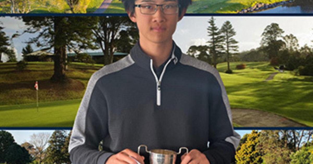 Macleans College golfer crowned Auckland U16 Boys Champion - Macleans ...