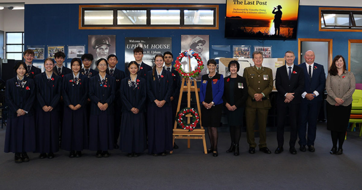 Upham House ANZAC Assembly 2024 - Macleans College